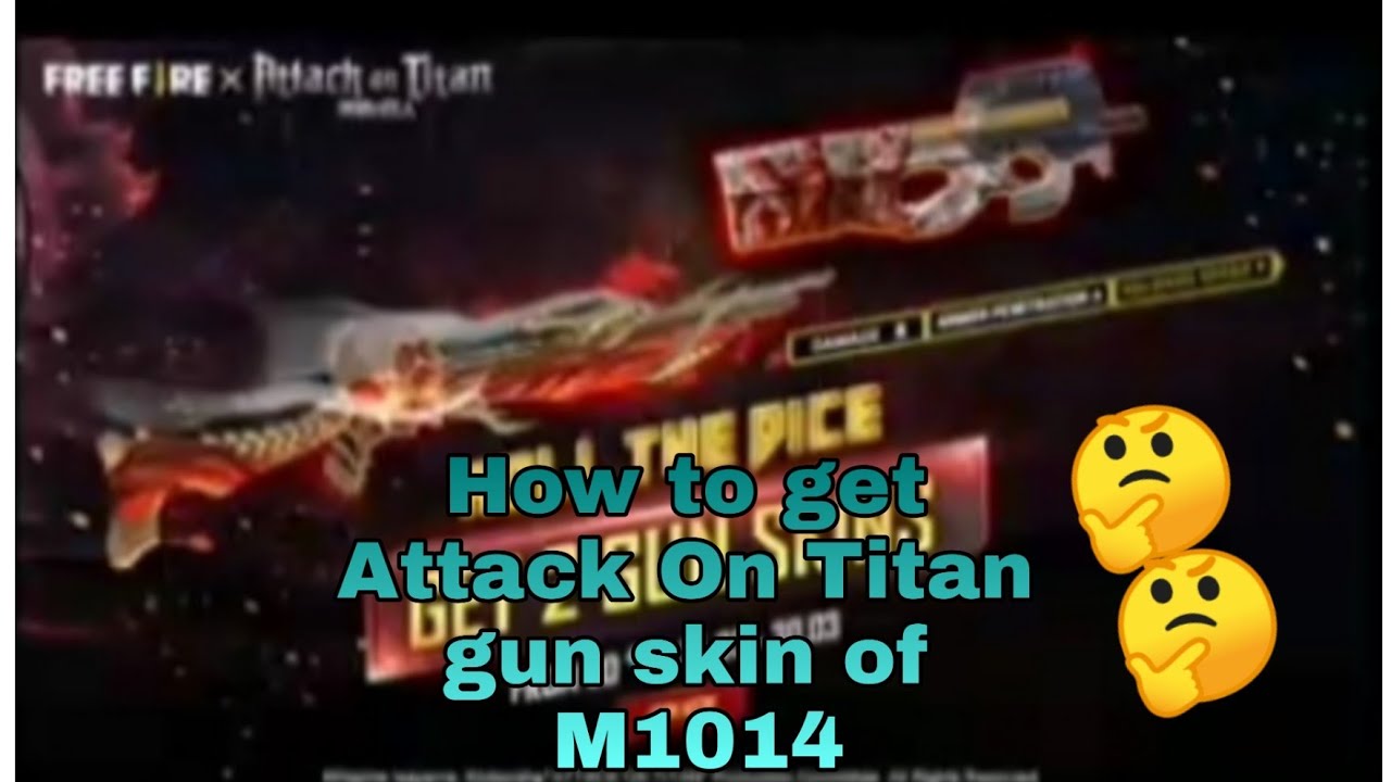All new upcoming Attack on Titan's M1014 gun skin. - YouTube