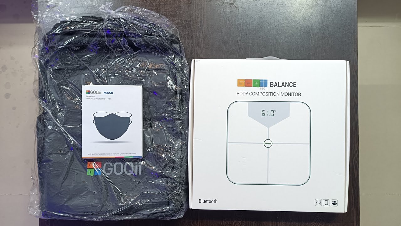GOQii Weight Machine, GOQii Bag, GOQii Mask Unboxing - YouTube
