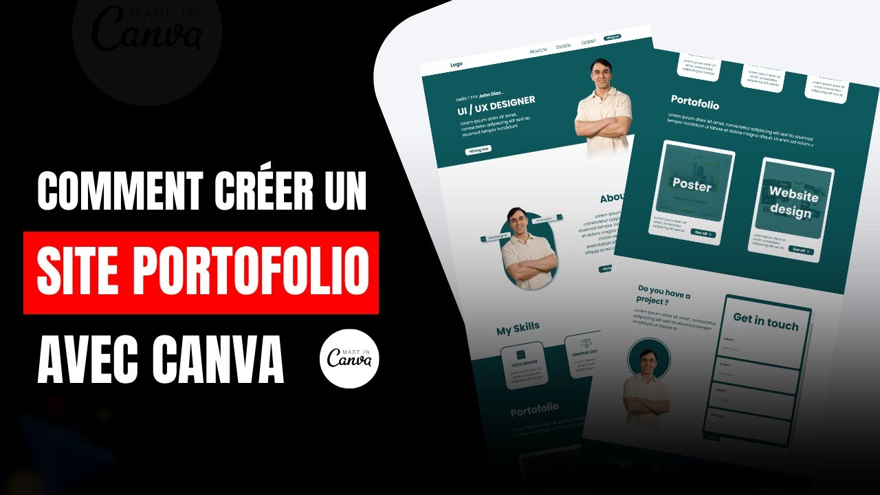 Créez un Site Portfolio avec Formulaire Intégré sur Canva 🚀 | Tuto Complet - YouTube