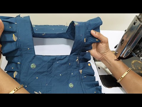 Very Easy and New Pattern Frock Cutting in just 10 Minute # Baby Frock ...