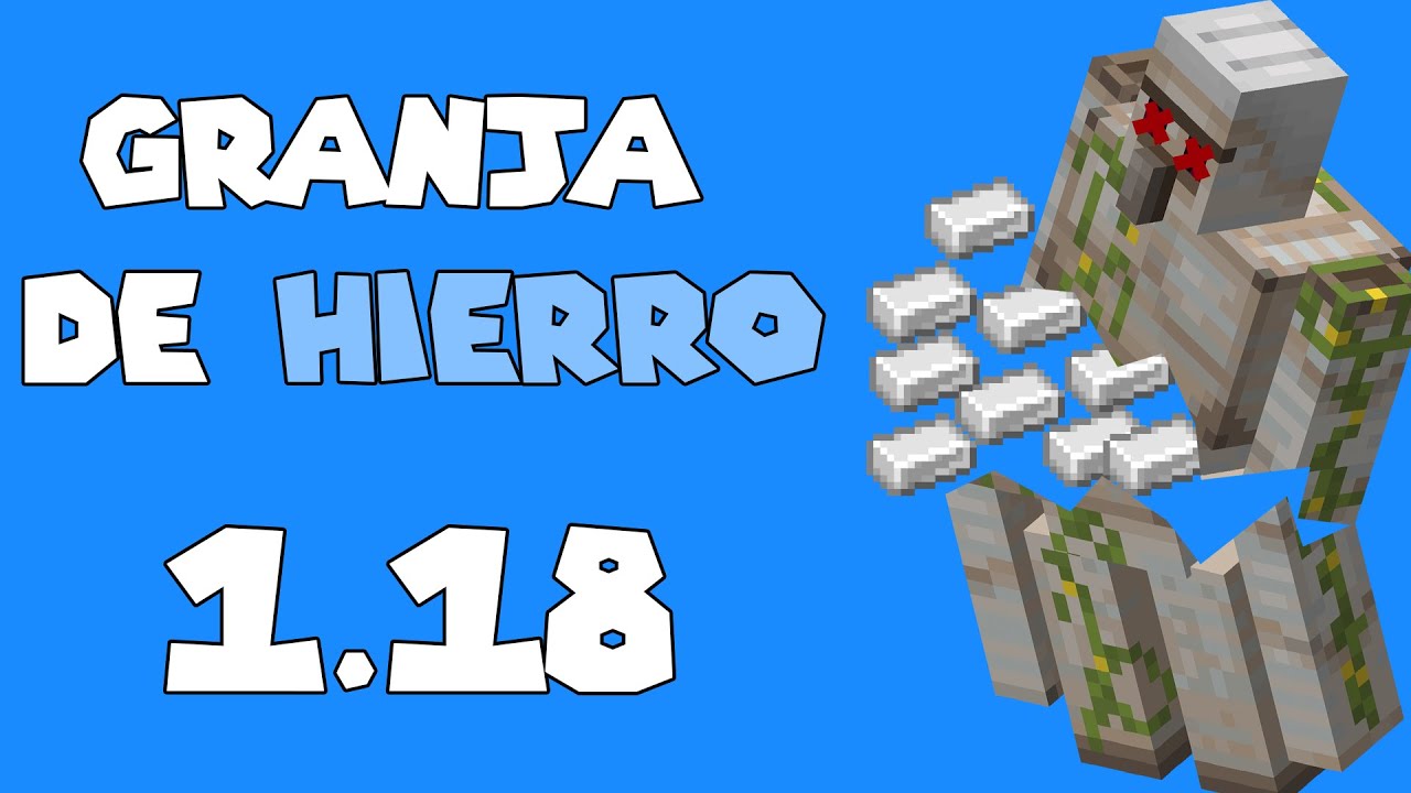 COMO hacer una GRANJA de HIERRO Minecraft 1.19 - 1.18 | JAVA EDITION ...