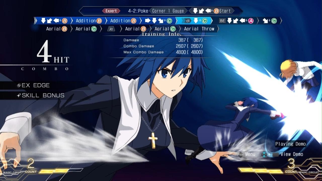 Ciel Combo Showcase! Melty Blood: Type Lumina Ciel Gameplay Combo Guide ...