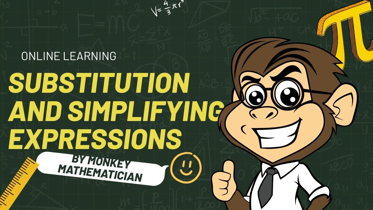 Substitution and Simplifying Expressions - YouTube