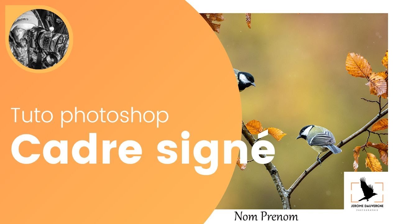 tuto cadre photoshop - YouTube