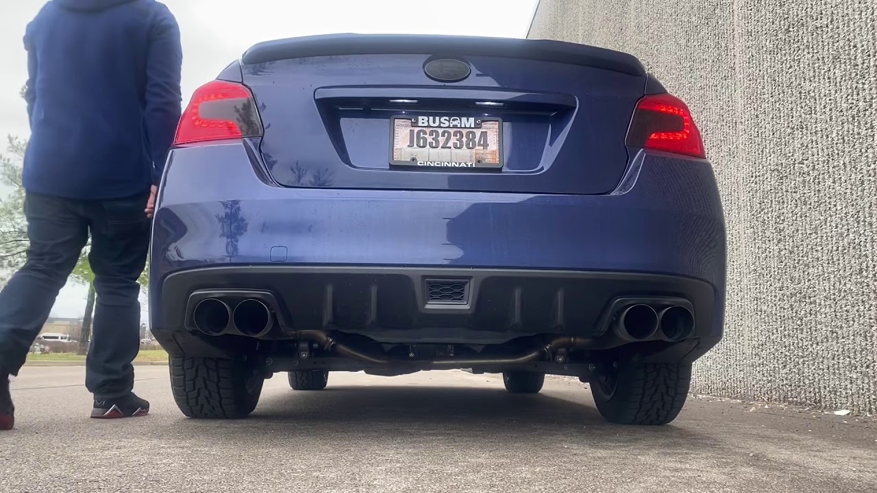 2020 WRX Blox racing muffler delete - YouTube