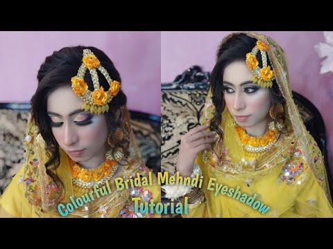 Mehndi bridal makeup tutorial || Easy Technique for Beginners || glam ...