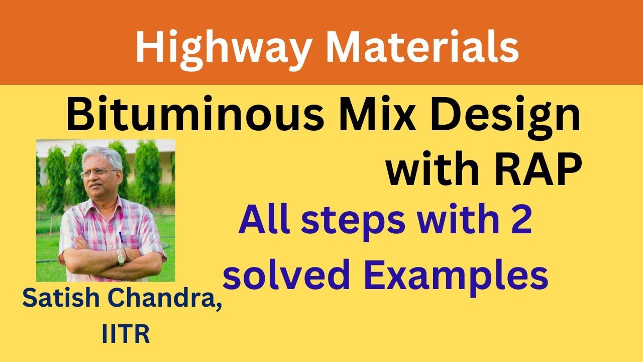 Bituminous Mix Design with RAP illustrated through two solved examples ...
