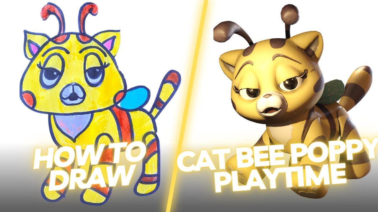 How to Draw Cat Bee/Poppy Playtime - YouTube