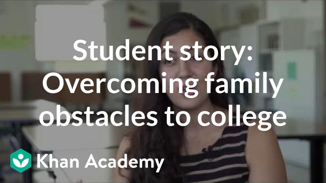 Student story: Overcoming family obstacles to college - YouTube