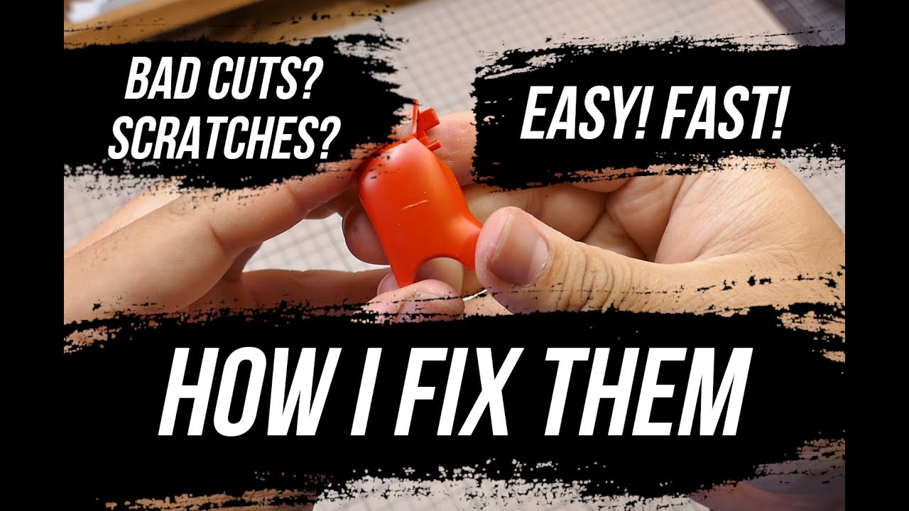 CUTS AND BLEMISHES ON GUNPLA? HOW I FIX IN MINUTES!! - YouTube