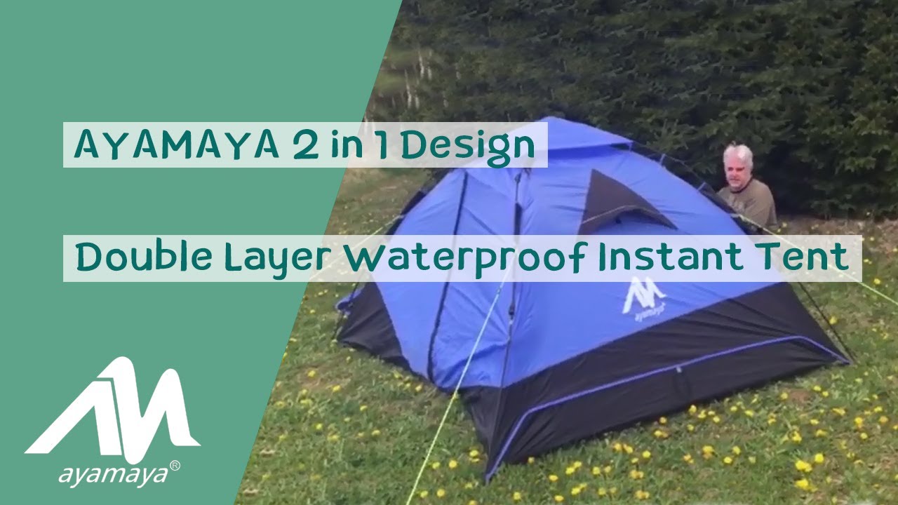 AYAMAYA 3-4 Person Instant Tent Review - YouTube