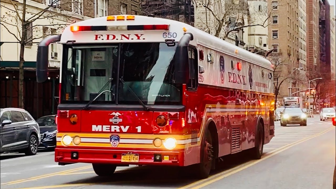 FDNY MERV 1 RESPONDING ON WEST END AVENUE ON THE UPPER WEST SIDE AREA ...