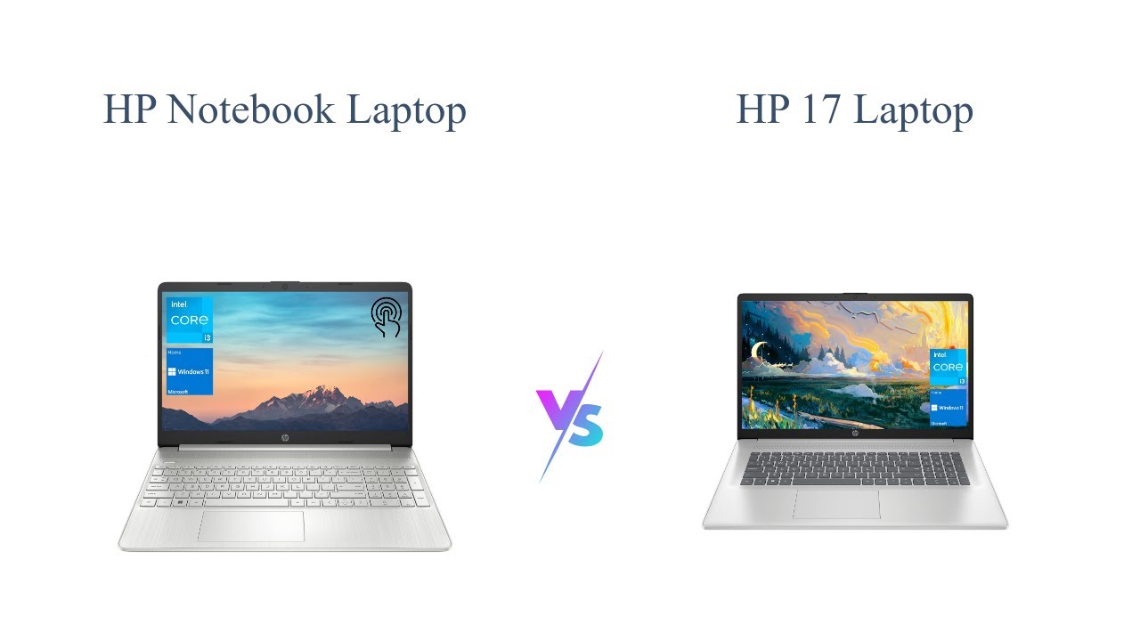 HP Notebook Laptop vs HP 17 Laptop Comparison 📊🔥 - YouTube