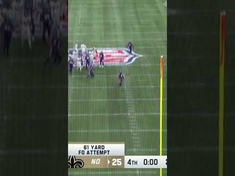 The Saints DOUBLE DOINK From 61 Yards To LOSE The Game - YouTube