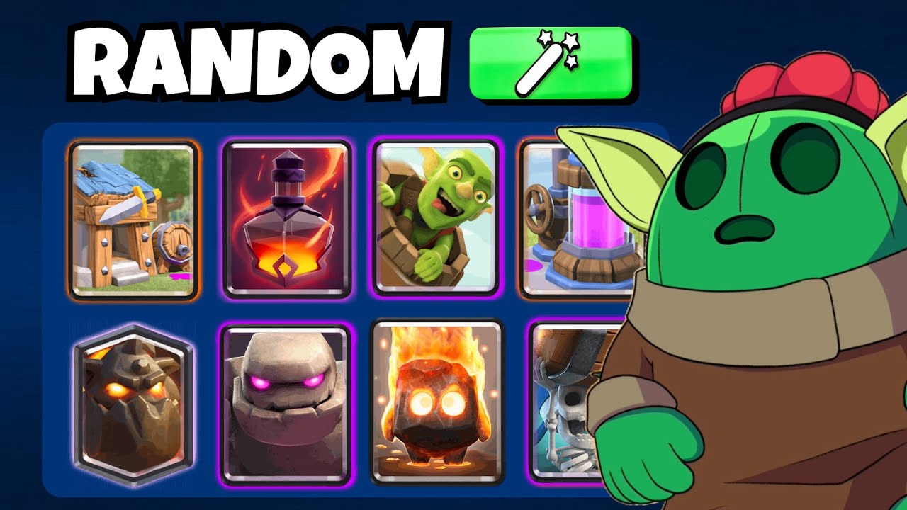 Clash Royale but my deck is RANDOM! - YouTube