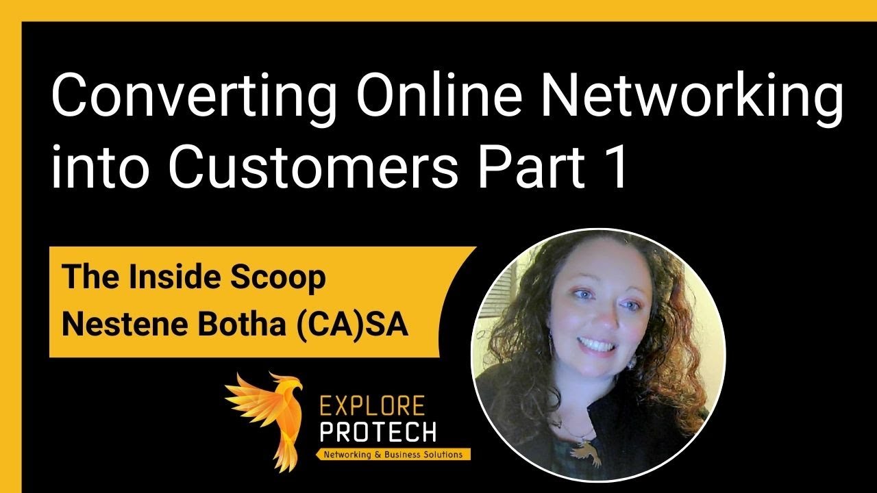 Converting Online Networking into Customers // Nestene Botha Part 1 ...