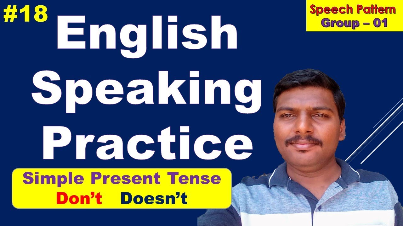 #18 English Speaking Practice || Simple Present Tense - Negative ...