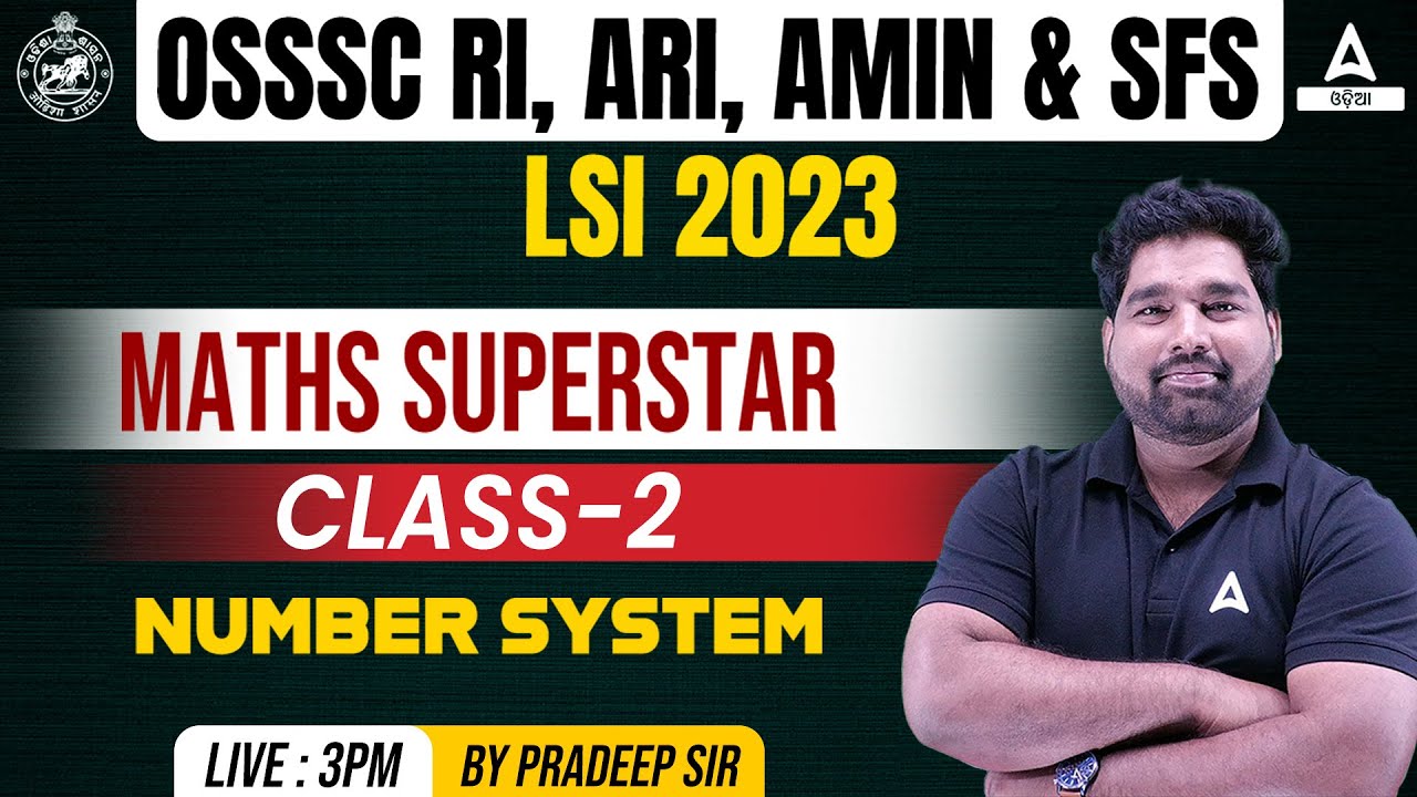 RI ARI AMIN, SFS, Livestock Inspector 2023 | Maths | Number System #2 ...
