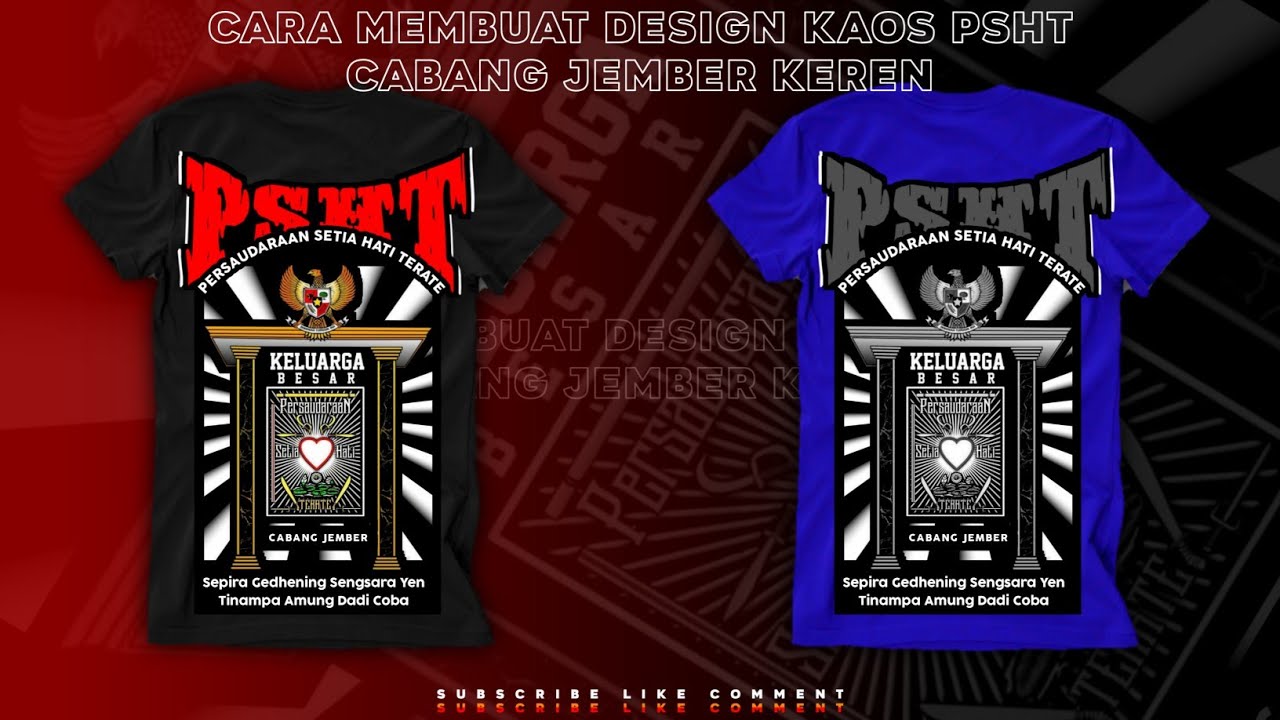 TUTORIAL DESAIN LOGO PSHT VEKTOR TUGU KEREN SIMPLE - DI APLIKASI ...