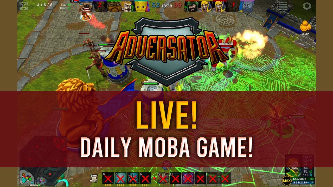 ADVERSATOR MOBA - LIVE !! - YouTube