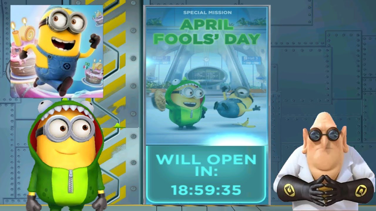Minion rush Dino minion April Fools Day special mission soon gameplay ...