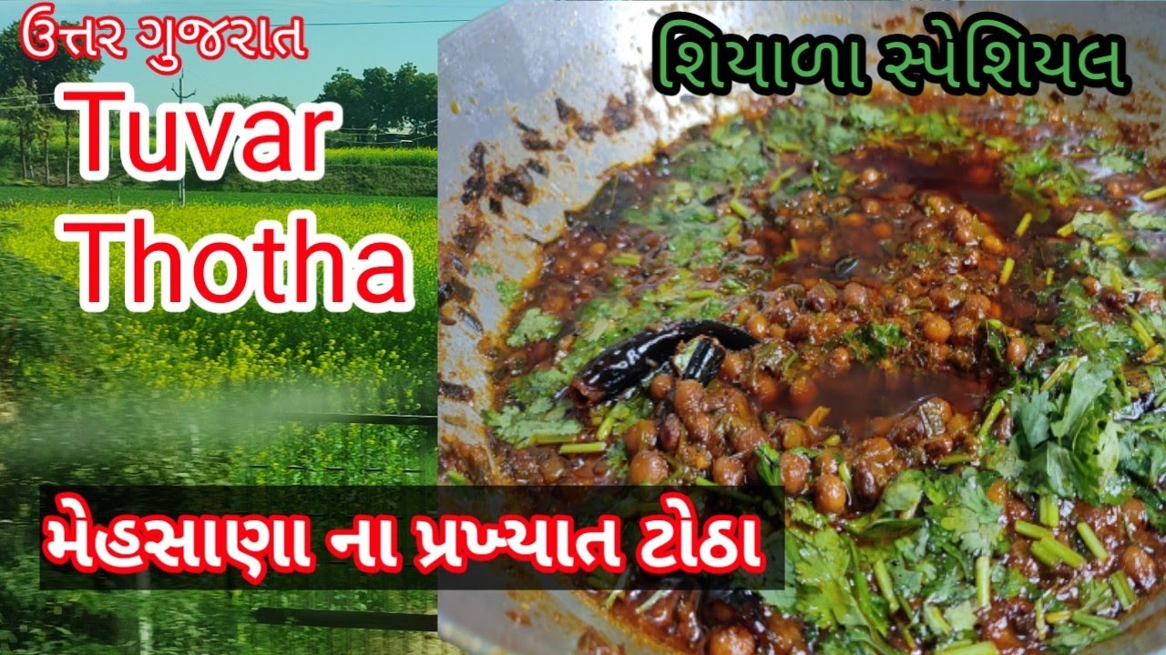 મહેસાણા ના પ્રખ્યાત તુવેર ટોઠા | Tuvar na thota | winter recipe ...