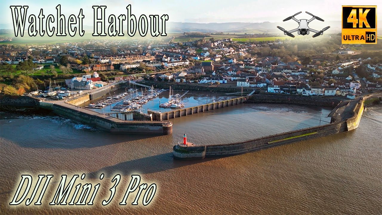 Watchet Harbour by Drone 4K UHD - YouTube