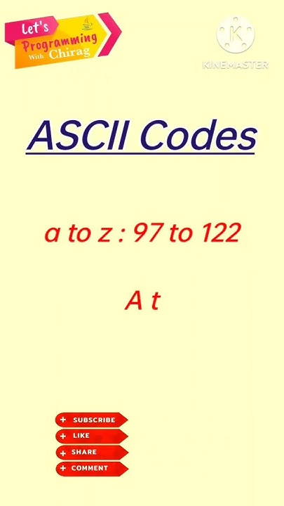 ASCII codes for letters #ascii #keys #computerscience #programming # ...