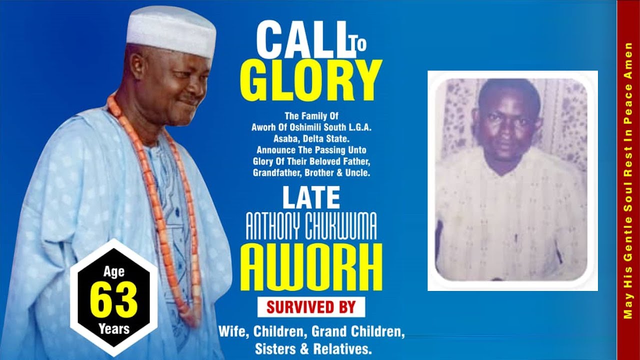 BURIAL CEREMONY OF LATE ANTHONY CHUKWUMA AWIRH (Service of songs) - YouTube
