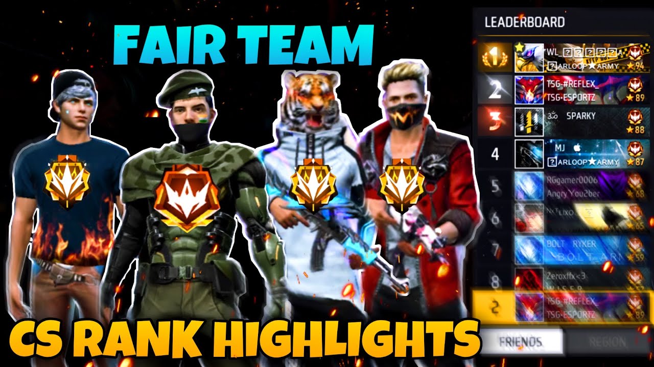 CS RANK GRANDMASTER REGIONAL TOP 1 ACHIVED NO .1 FAIR TEAM ...