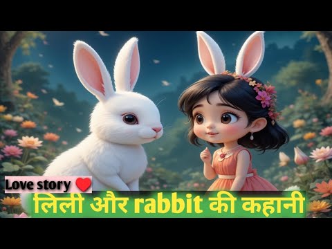 🥰 लिली और rabbit🐇 की कहानी, Lilly and rabbit story Animation video ...