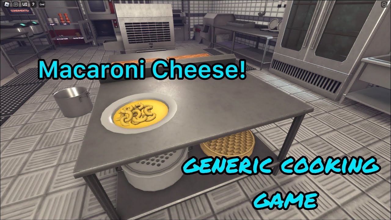 Cooking Macaroni Cheese in Generic Cooking Game! 🧀 [NEW FOOD] | Roblox ...