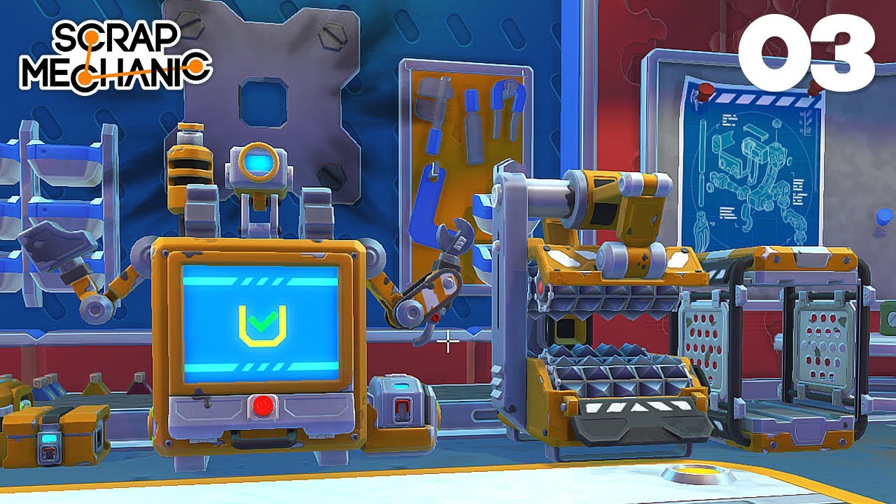 Membuat Craftbot & Refinebot - Scrap Mechanic Indonesia - Part 03 - YouTube