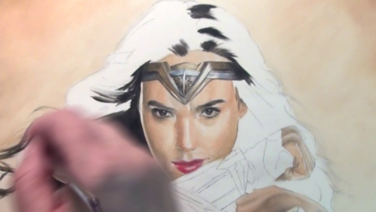 Wonder Woman Speed Painting in Oils, Watch it Happen! - YouTube