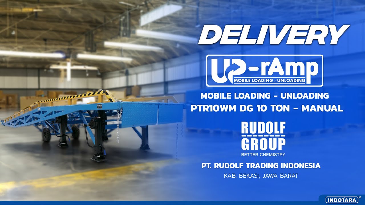DELIVERY UP-RAMP MOBILE LOADING-UNLOADING PTR10WM DG 10T MANUAL KE PT ...