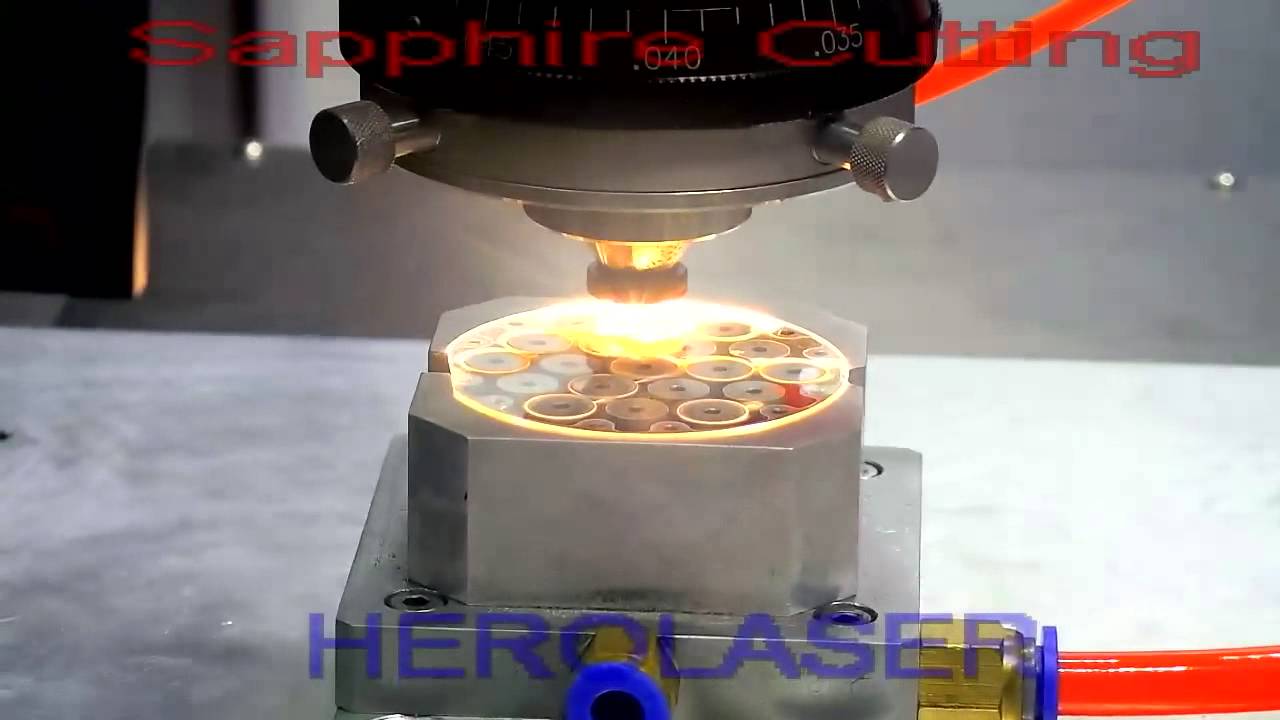 sapphire cutting machine - YouTube
