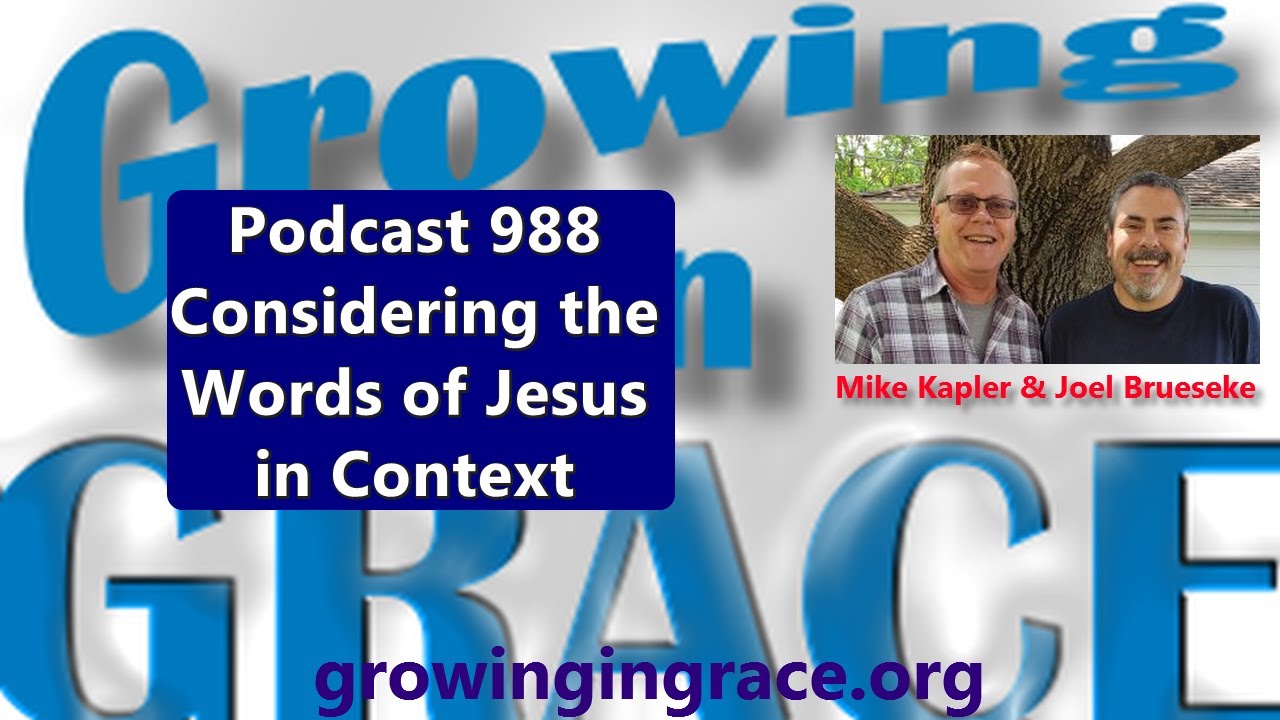 988. Considering the Words of Jesus in Context - YouTube