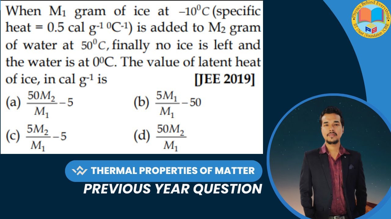 When M1 gram of ice at -10 degree Celsius(specific heat = 0.5 cal g-1 ...