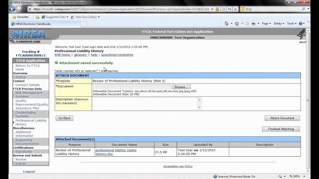 FTCA Deeming Application: Professional Liability History part 2 - YouTube