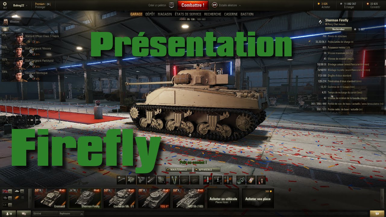 World of Tanks - Firefly - Présentation et Gameplays Commentés - YouTube