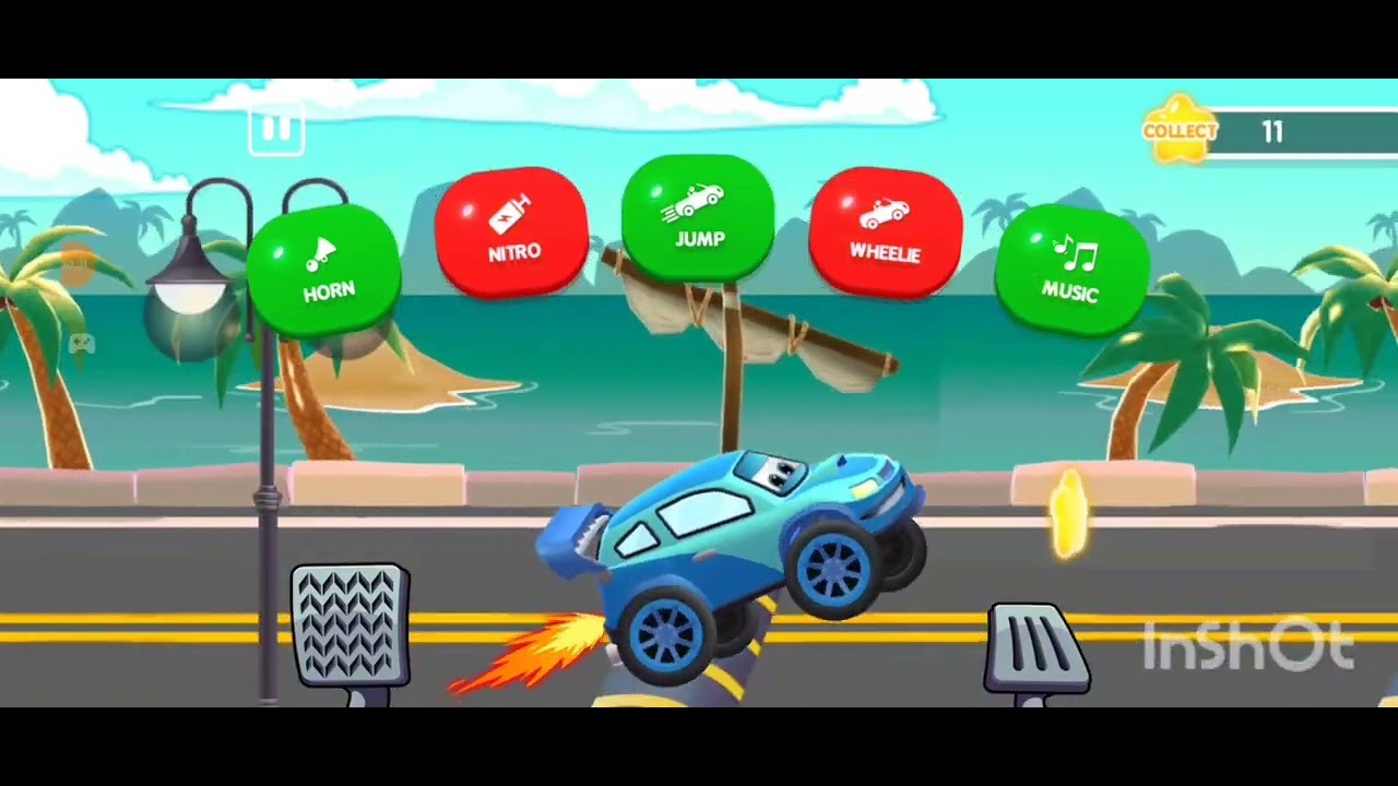 kids car cartoon game racing for kids and toddlers - YouTube