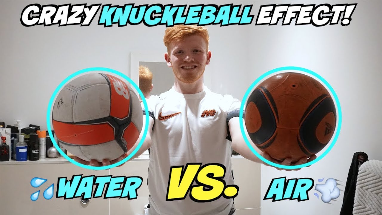 PUMPING FOOTBALLS WITH WATER!!! | Crazy Knuckleball Experiment! - YouTube