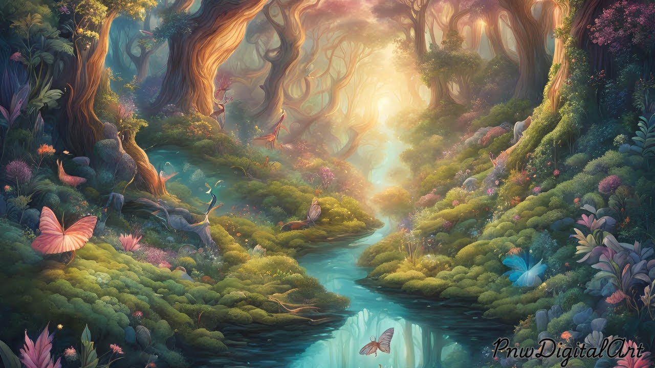 Fantasy Forest Path Screen Savers 4K UHD - YouTube