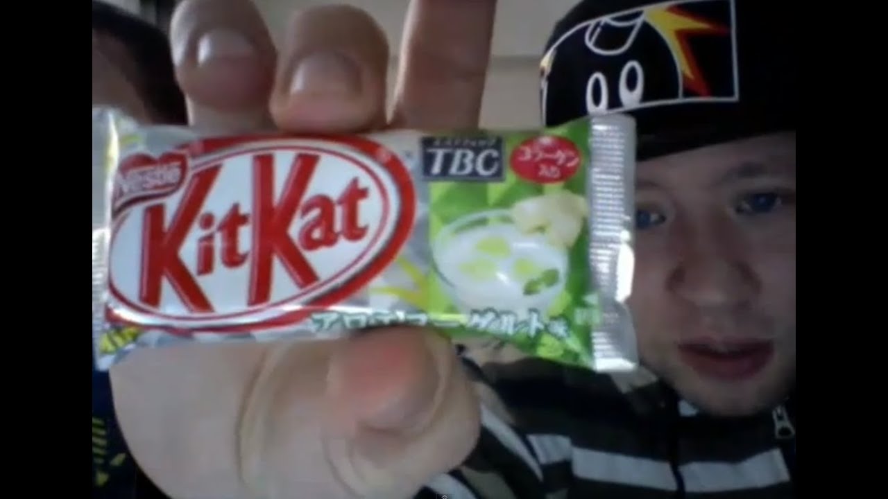 Aloe Vera Kit-Kat Review - Crazy From Kong (Japan) !! - YouTube