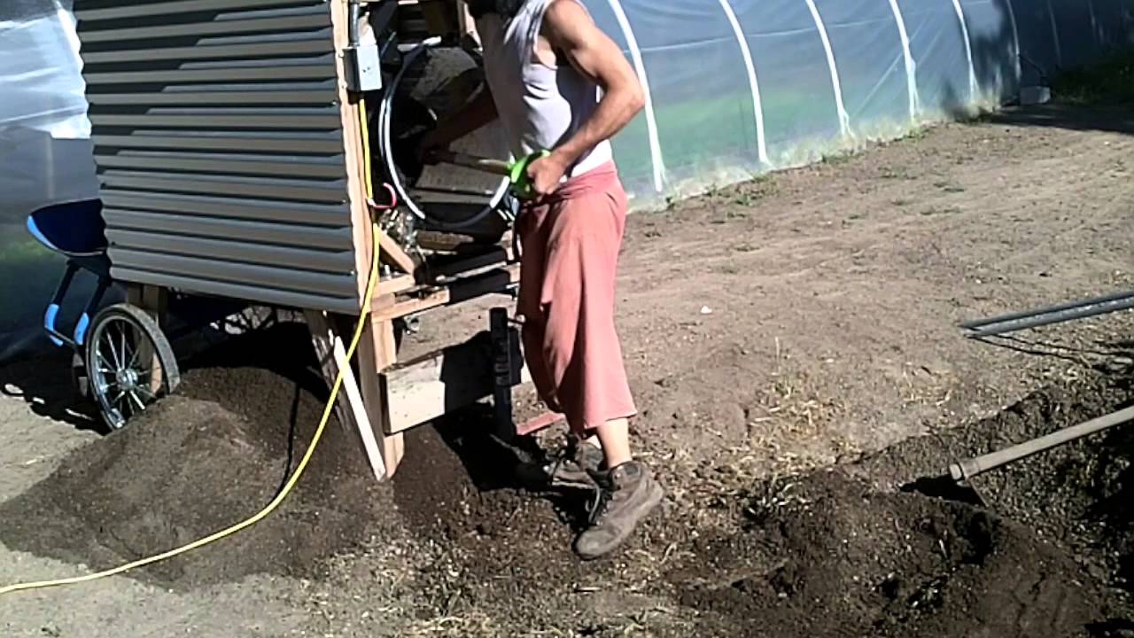 Barlow Projects Trommel Sifter at Earthworker Farm - YouTube