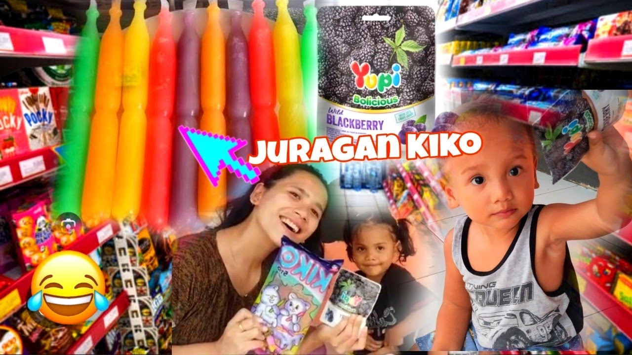 VLOG LUCU DUA BOCIL Jajan Es Kiko dan Permen Yupi😂 | Liora and Family ...