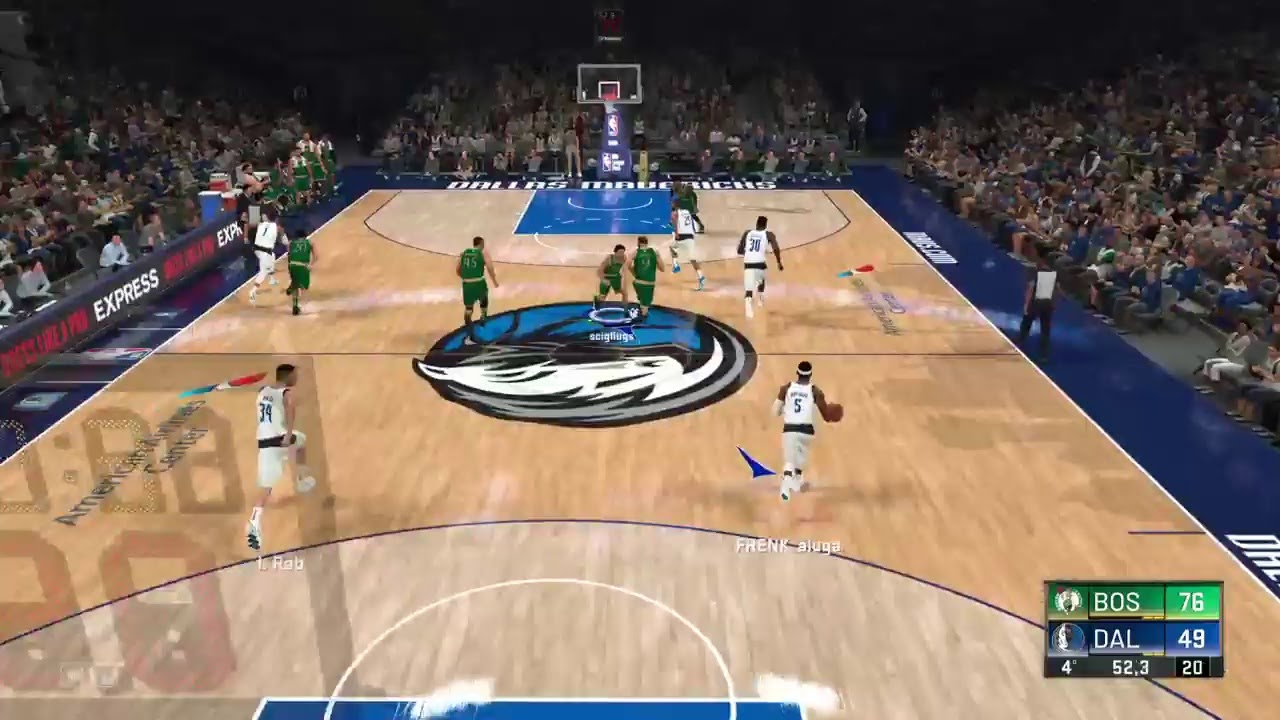 NBA 2K20 Season Celtics @ Mavs iba2k - YouTube