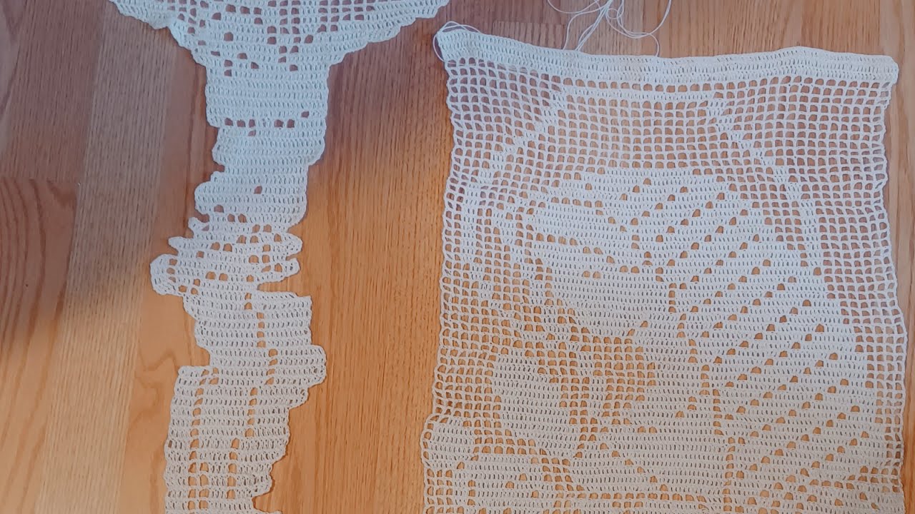 Imagen de la Virgen María tejida a crochet paso a paso 3/ parte - YouTube