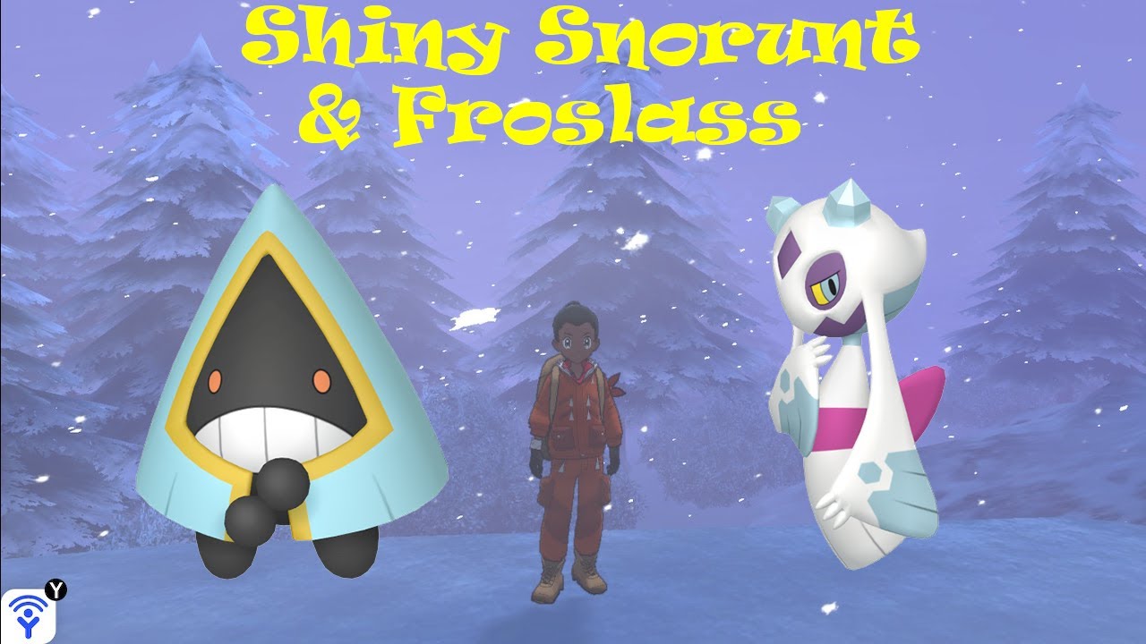 BEAUTIFUL SHINY SNORUNT & FROSLASS | Crown Tundra | Pokemon Sword ...