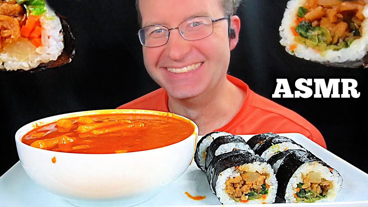 ASMR TTEOKBOKKI & KIMBAP MUKBANG EATING SOUNDS - YouTube